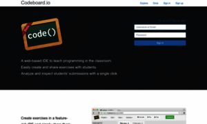 Codeboard.io: Codeboard · the IDE for the classroom