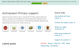 Support.activelearnprimary.co.uk: Home | ActiveLearn Primary support